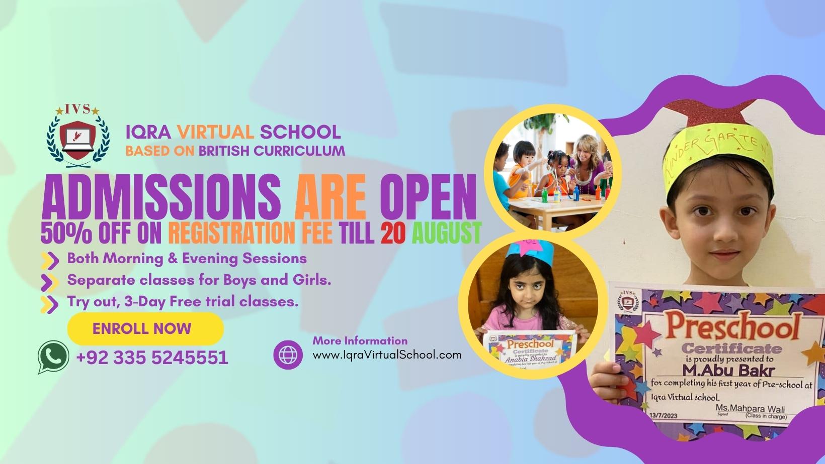 Home - IQRA VIRTUAL SCHOOL